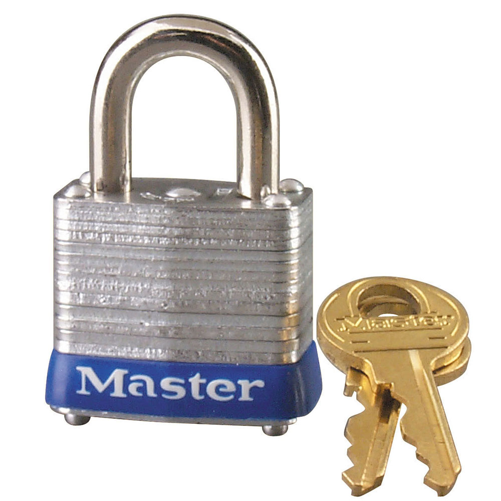 Master Laminated Padlock 1-1/8in (29mm) Wide Laminated Steel Pin ...